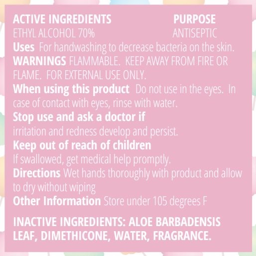 COTTON CANDY HAND SANITIZER SPRAY – Bath Bevy